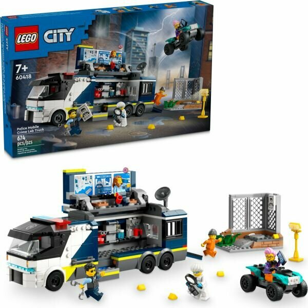 Lego 60418 City Полицейский грузовик криминальной лаборатории