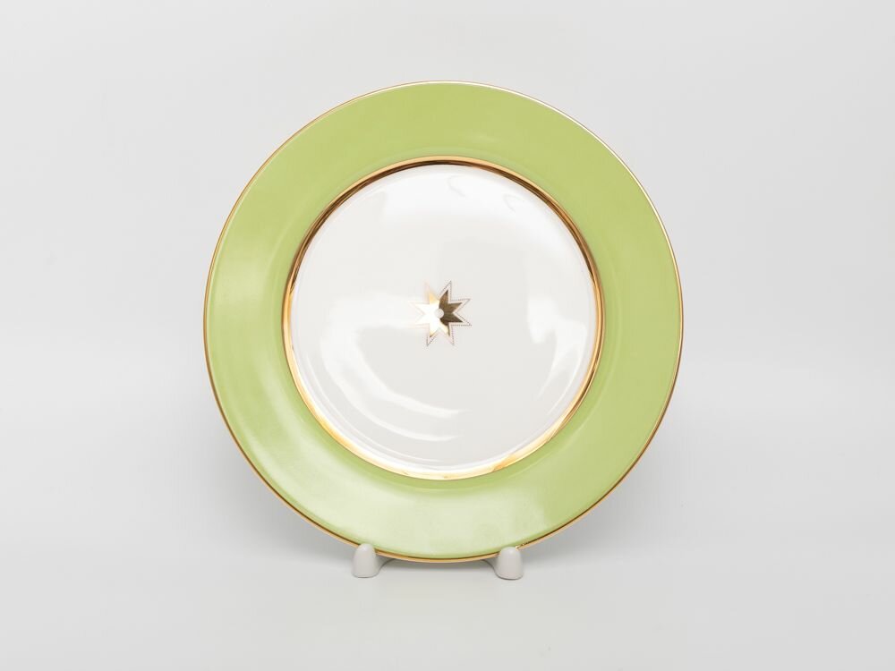 Тарелка плоская 20 см ф. Стандартная-2 рис. Лайм