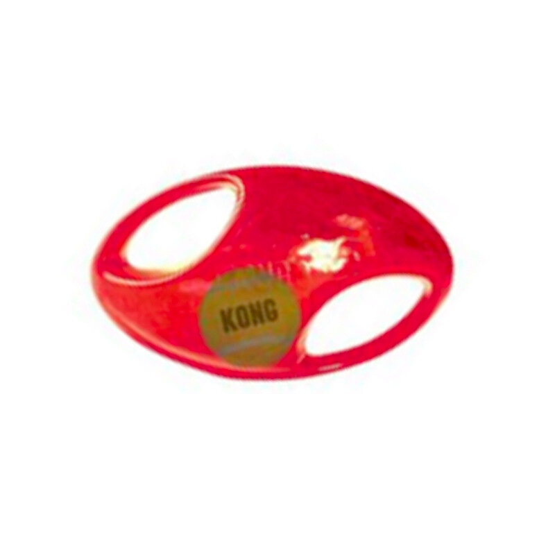 Игрушка для собак KONG, нерегулярный футбольный мяч, резиновая, звуковая, интерактивная, для тренировки собак, облегчения скуки, головоломка, артефакт для дразнения собак