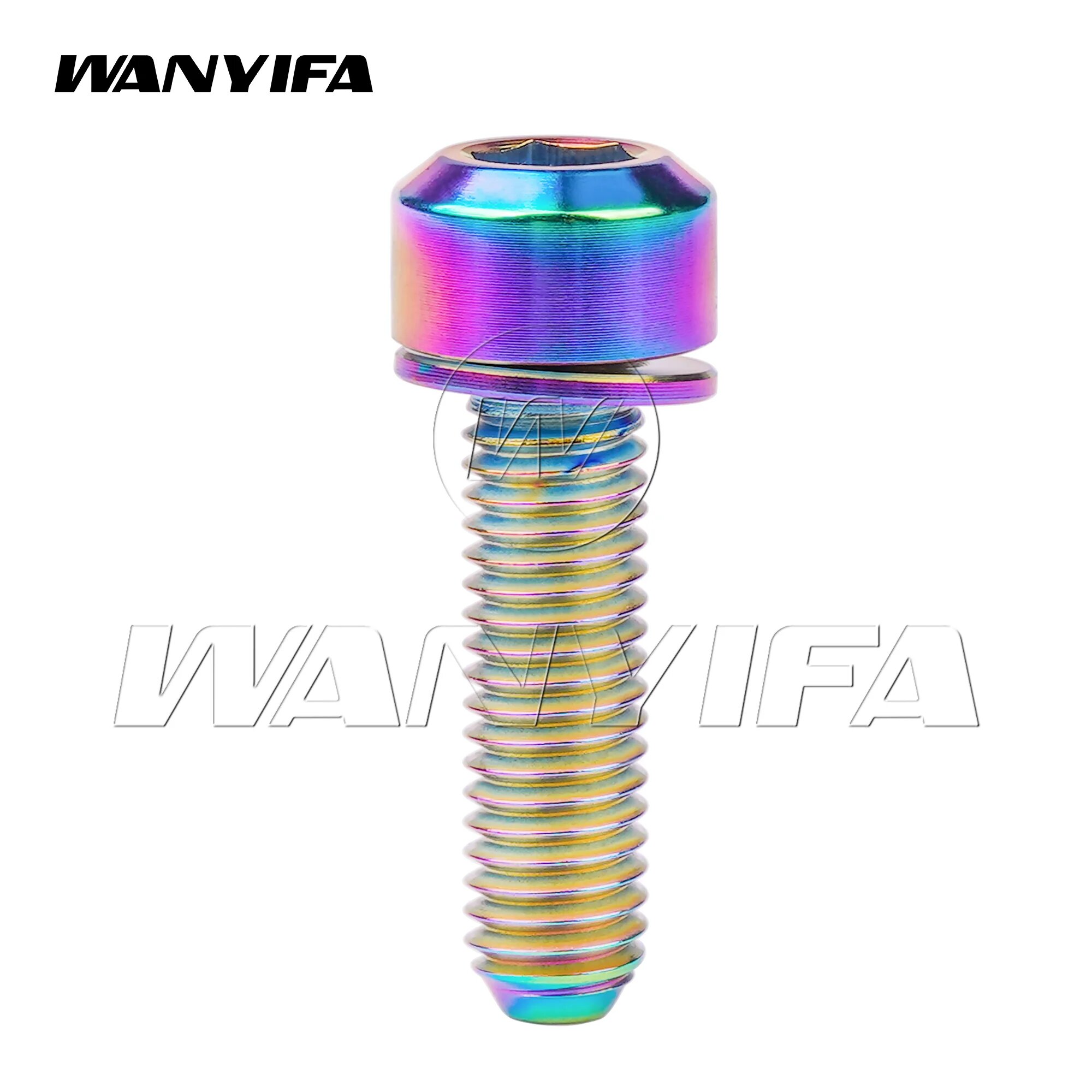 Wanyifa титановые болты M5/M6 M5, Rainbow, 16mm