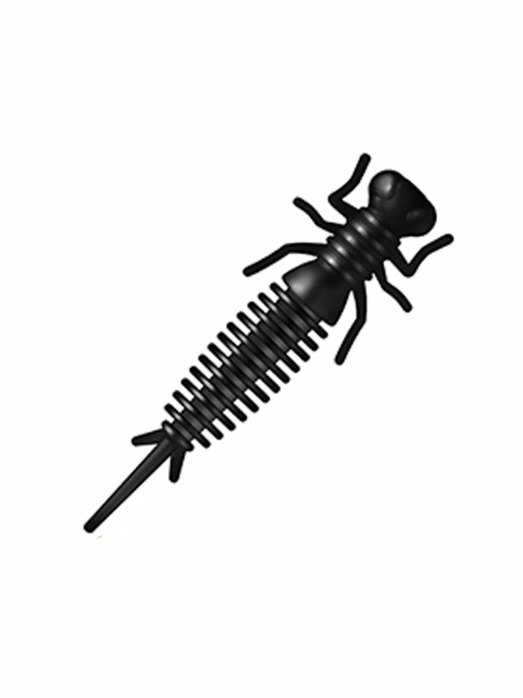 Приманка ZUB-KAZARA, 50 мм, (цвет 701) черный, 10 шт