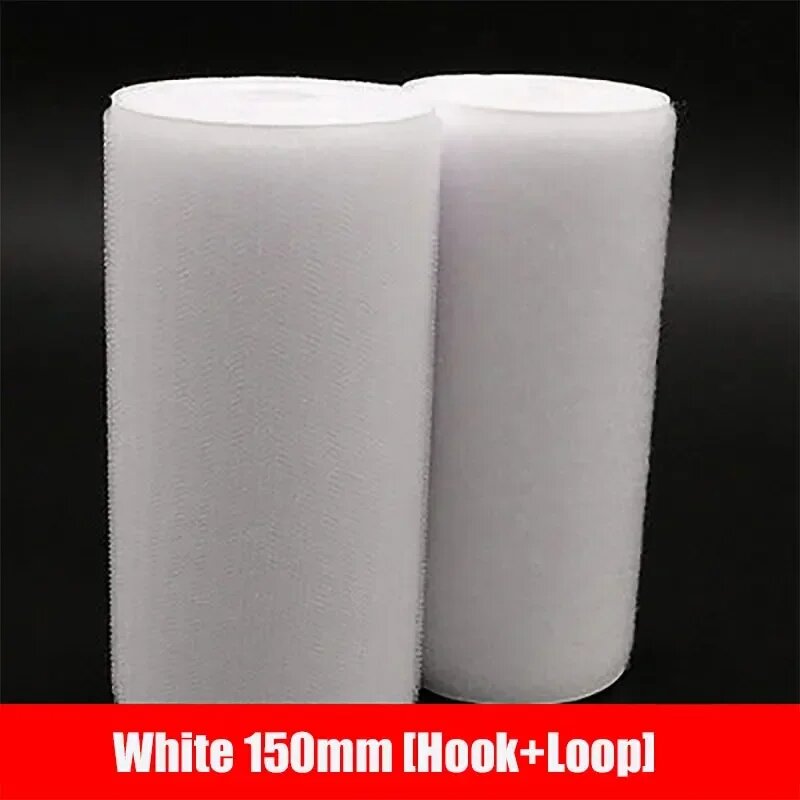 Нейлоновая липучка 5 м черный/белый Белый, White150mm Hook Loop