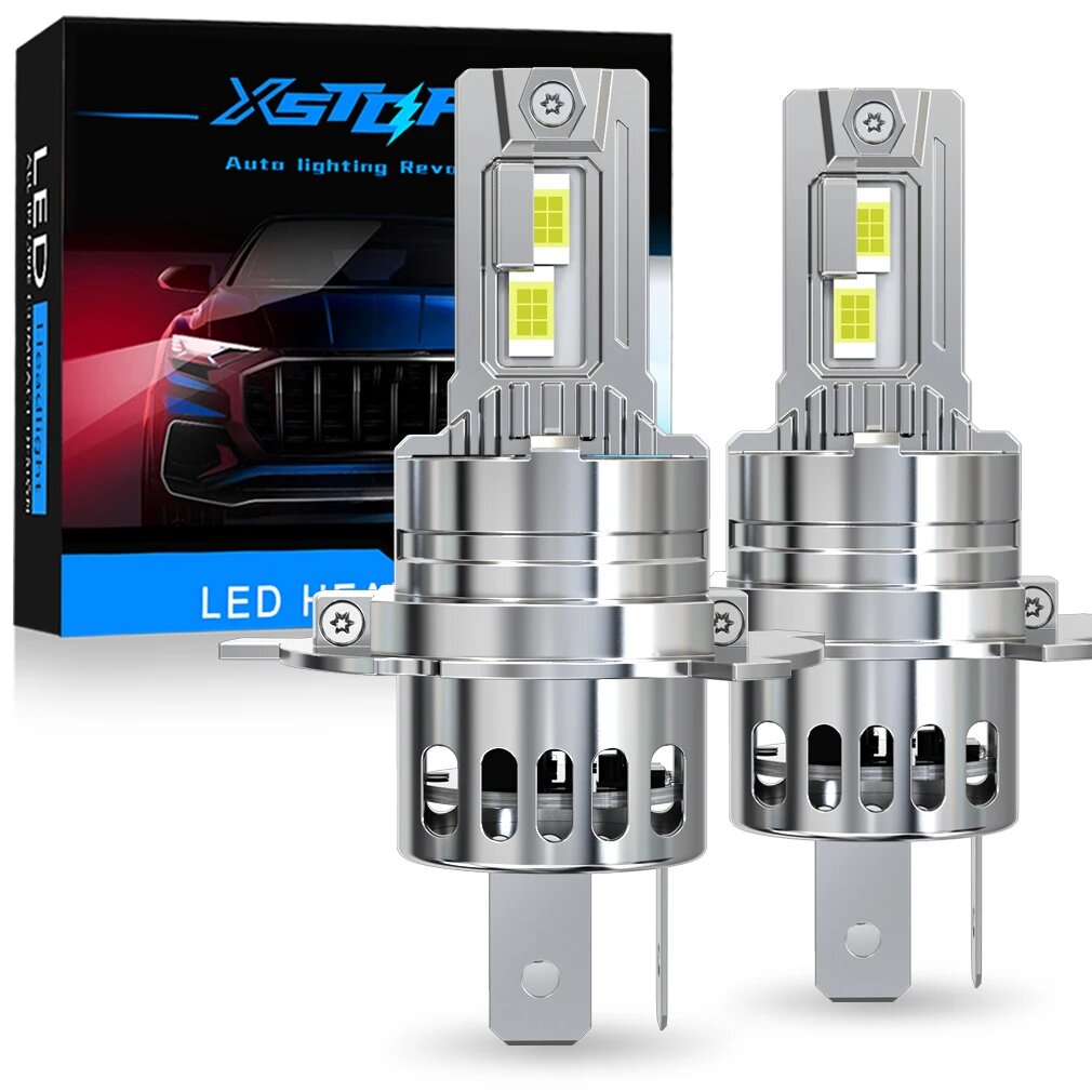XSTORM H4 Светодиодные фары Canbus 300 Вт 30000LM Светодиодные лампы H4 24 чипа CSP с вентилятором Turbo Lights Автомобильные фары Hi/Low 6500K