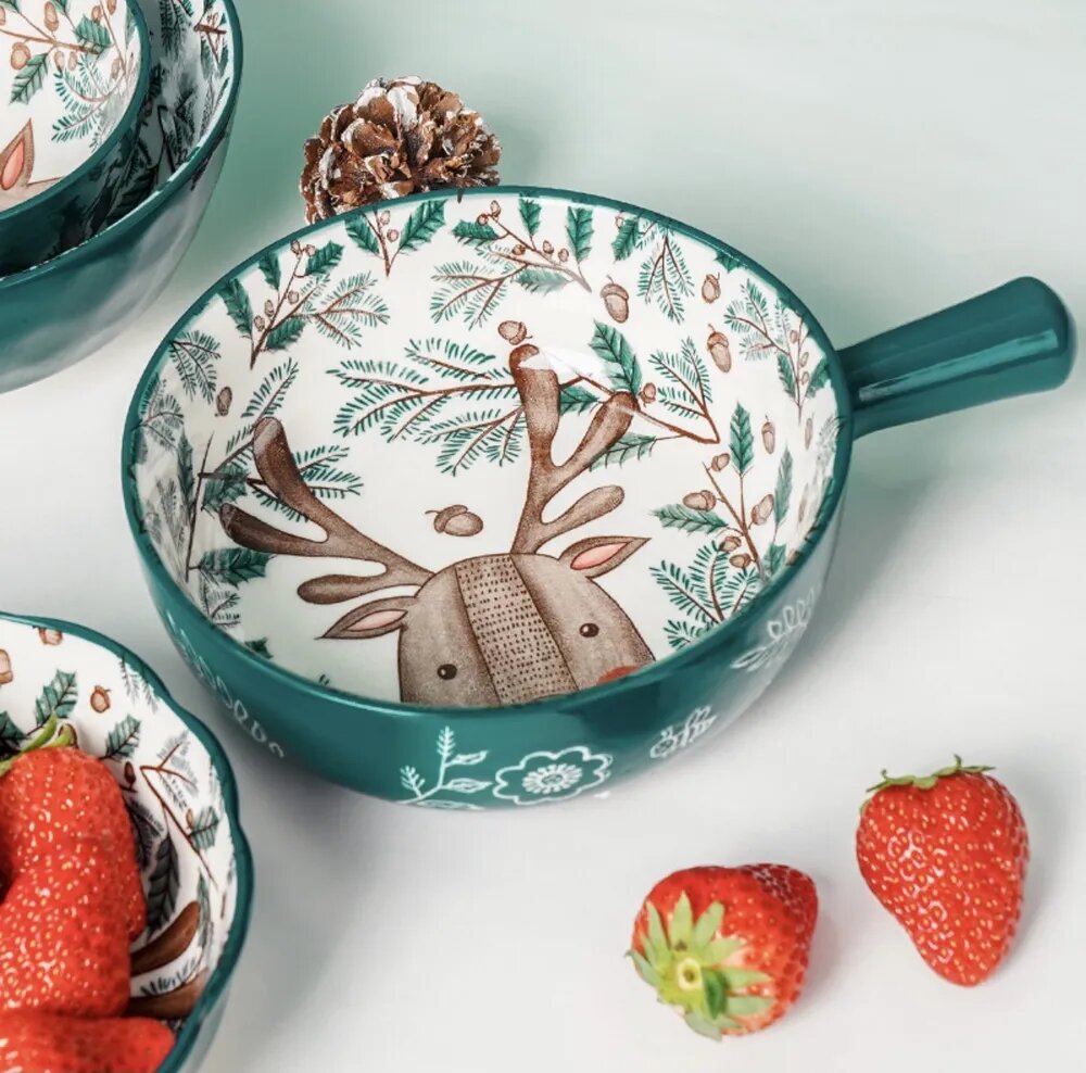 Home and Kitchen Салатник "Животные" 1,4 мл 1 шт синий