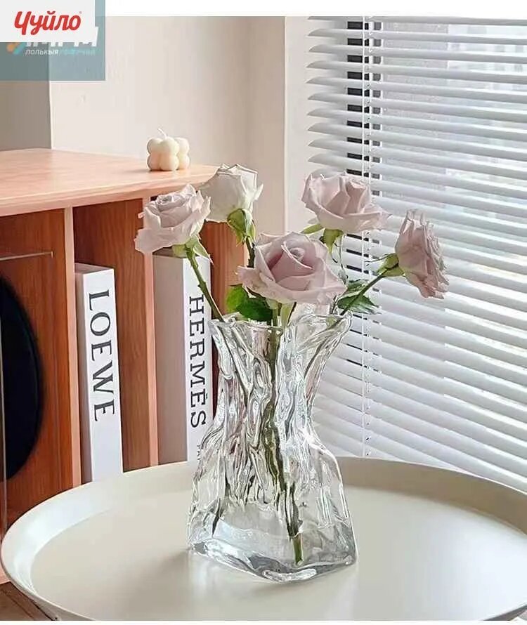 Ваза, 16 см , Органическое стекло, 1 шт