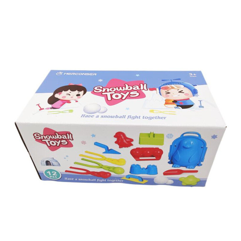 Игрушки для снежной битвы для детей, зимние уличные снежные клипсы, набор инструментов для игры в снег и песок, новинка на Рождество