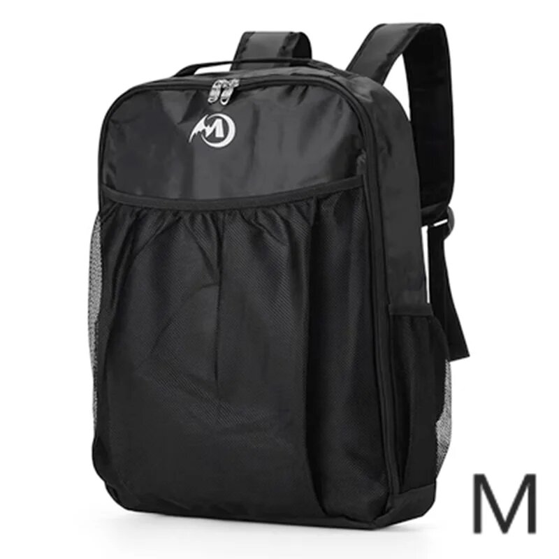 Сумка для роликовых коньков, сумка для скоростных скейтбординга, рюкзак для детей и взрослых, размер M L, размер 30-47 Черный, black m