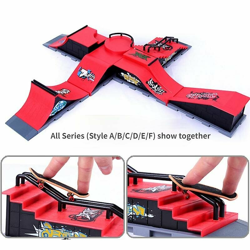 Mini Finger Skateboard Place Комбинированная Игрушка Скейт Парк Лампа Игрушка Дети Скейтборд Лампа Трек Образовательная Игрушка Набор Для Мальчика День Рождения Подарок Игрушка Фингерборд (Стиль С)