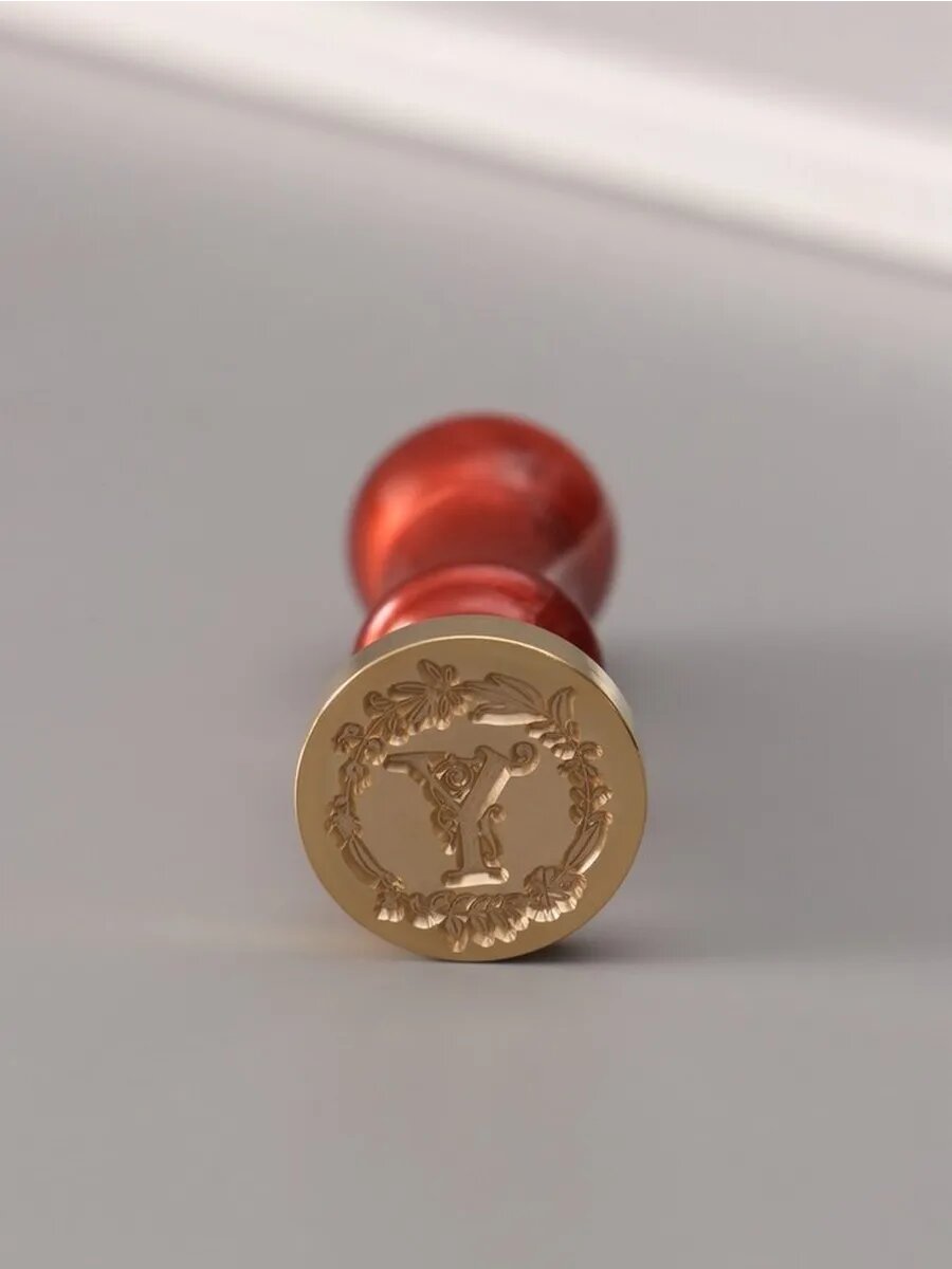 Элегантная печать для сургуча с буквой Y