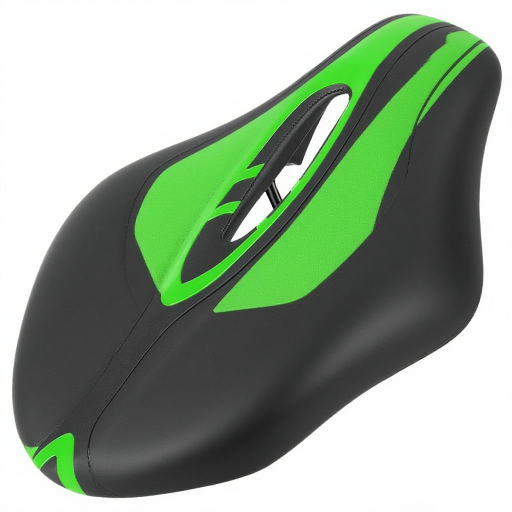 Седло для велосипеда MTB Road Bike Seat Cushion, цвет: Черный + FlameRed/ Черный + Зеленый/ Черный + Желтый/ Черный/ Черный + Красный/ Черный + Синий/ Черный + Белый, материал: Кожа PU, размер: 285 * 140мм, вес: 287г, количество: 1шт, аксессуар для
