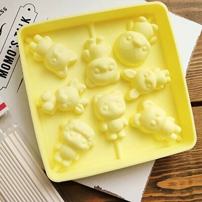 Силиконовая форма для конфет QQ, пищевая, для шоколада, французского фуджа, леденцов ручной работы Хуан Ибао Ициу 8