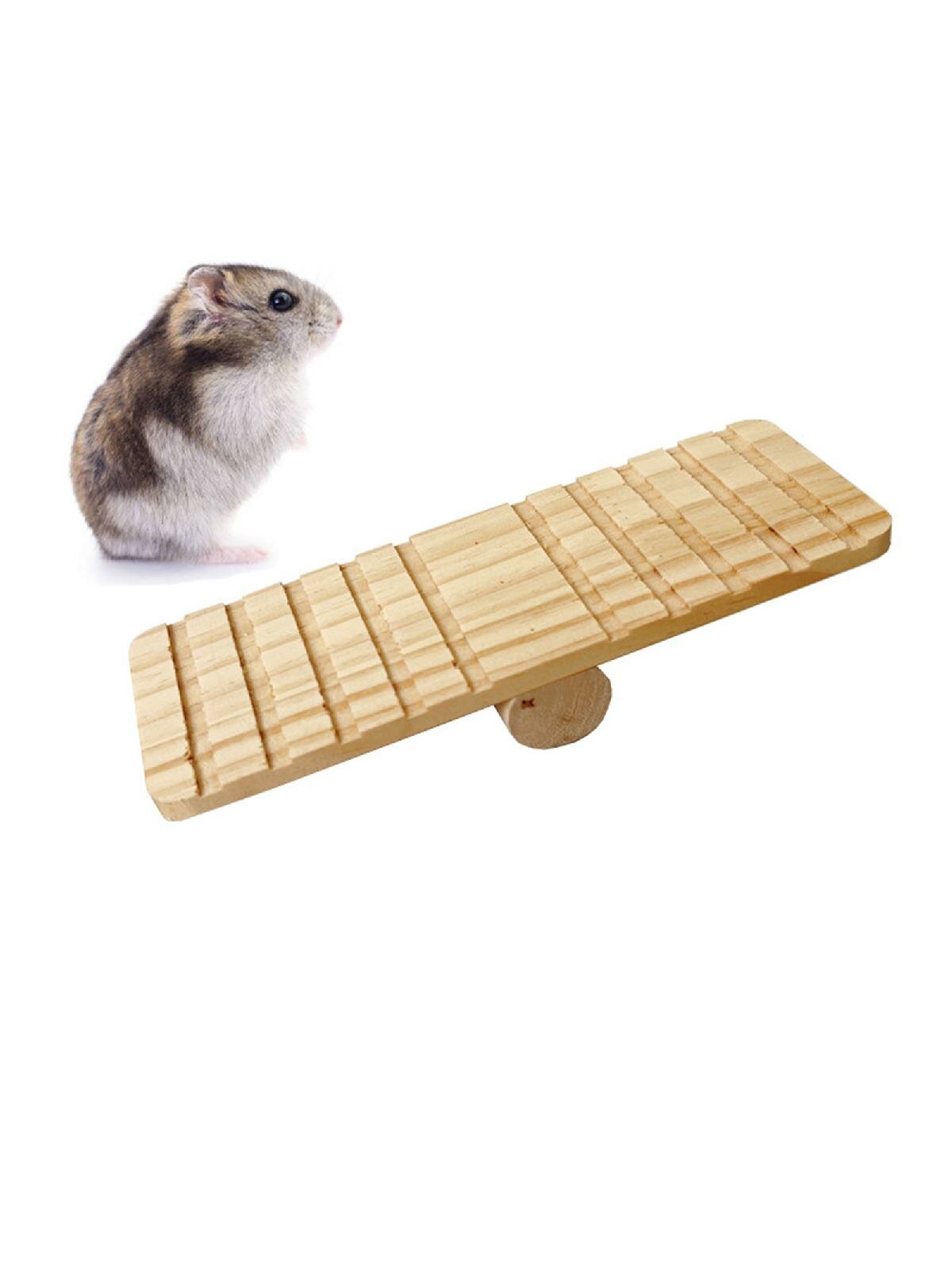 Деревянные качели для хомячка Мостик Клетка Игрушечные аксессуары для других мелких животных