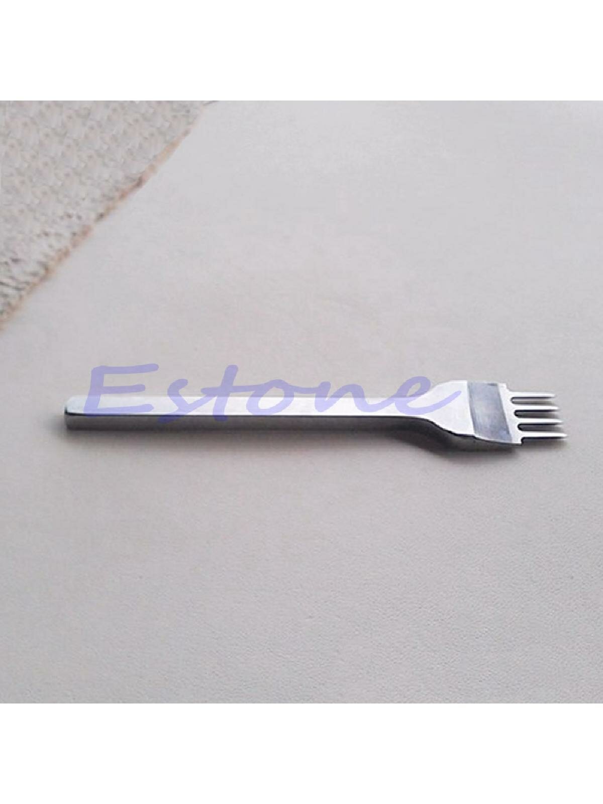 1 ШТ 4 мм 4 Зубца Кожаного Ремесла Шнуровка Сшивание Перфоратор Инструмент Для Пробивки Отверстий