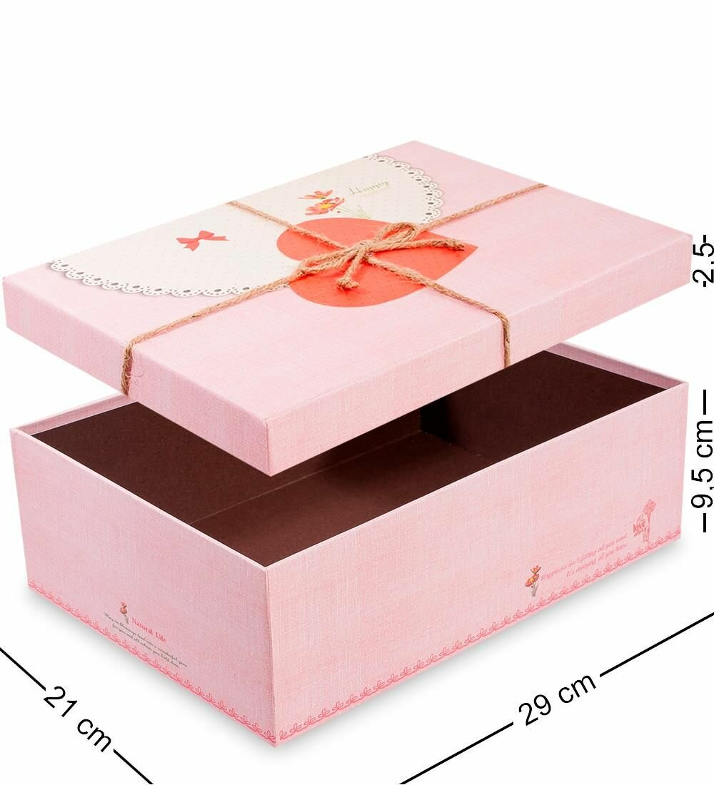 Коробка Прямоугольник цв. розовый WF-21/3-B Packing Symphony Финляндия
