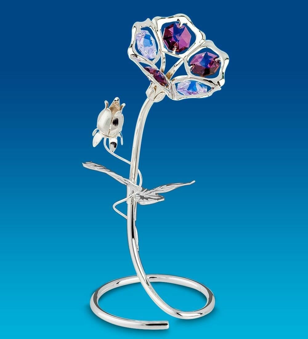 Фигурка Вьюнок посеребр. с цв. кр. A2068233 Crystal Temptations, Металл, кристалл