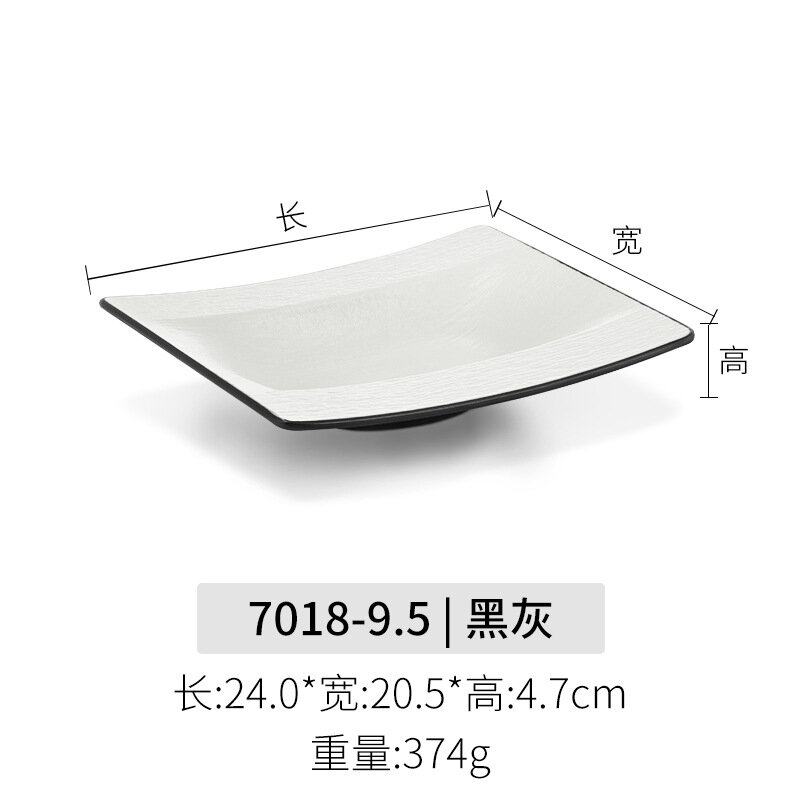 Японский стиль ужин пластины меламин прямоугольная плита глубокий салат пластины творческой характеристикой