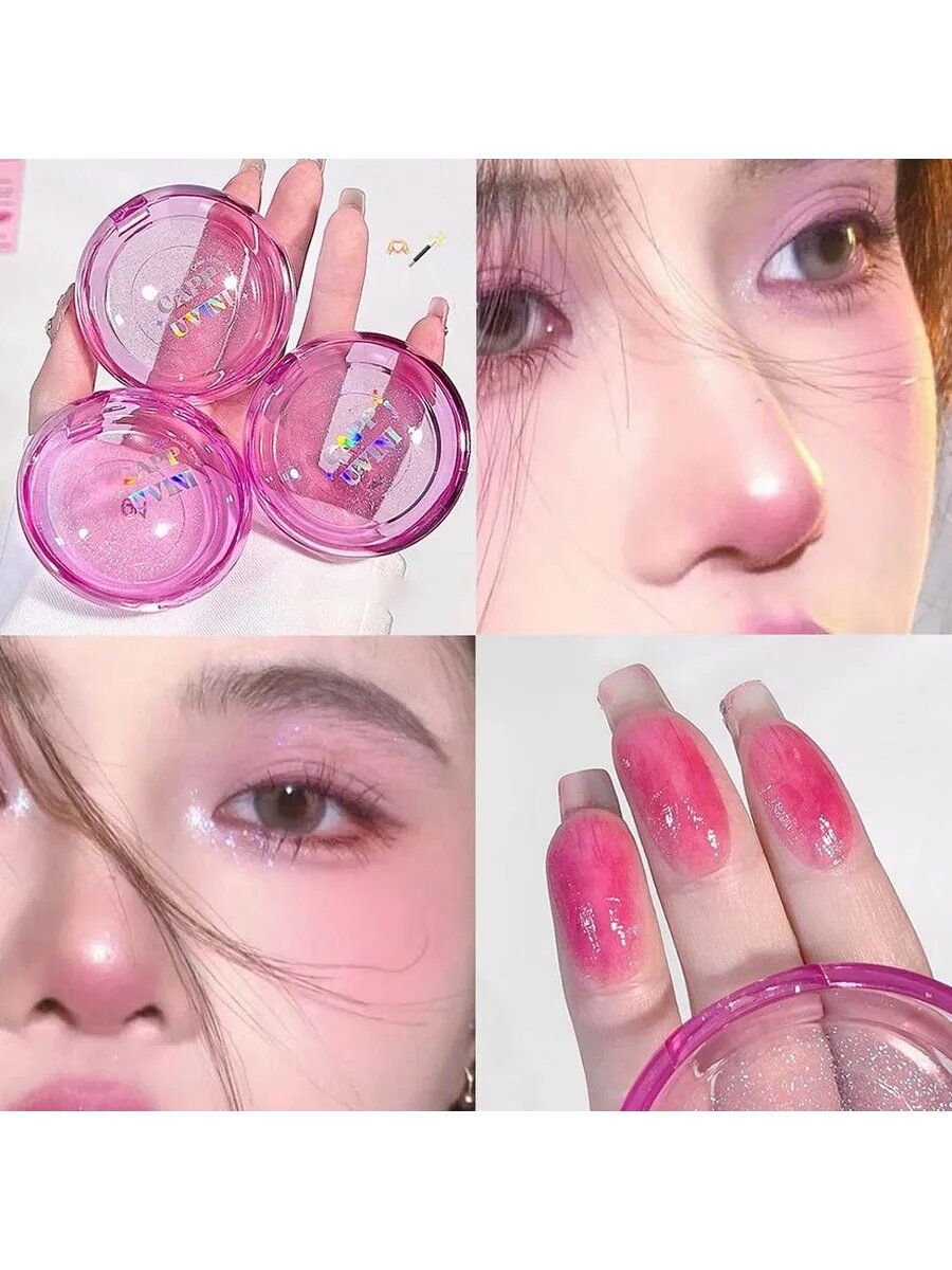 Мерцающие румяна для студентов, стойкие, 2 оттенка