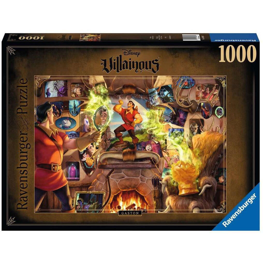 Пазл Ravensburger 1000 Disney Злодеи: Гастон, арт.00396, классический