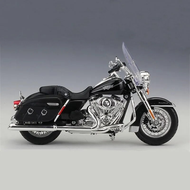 Игрушечный мотоцикл Maisto Harley-Davidson Road King 1:10 (черный) — фото 1