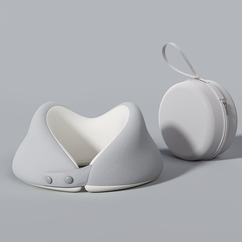 Подушка U-образная из пены с эффектом памяти, портативная подушка для шеи, подушка для поддержки шеи в путешествии, складная подушка для хранения, подушка для шеи в деловой поездке, подголовник для самолета