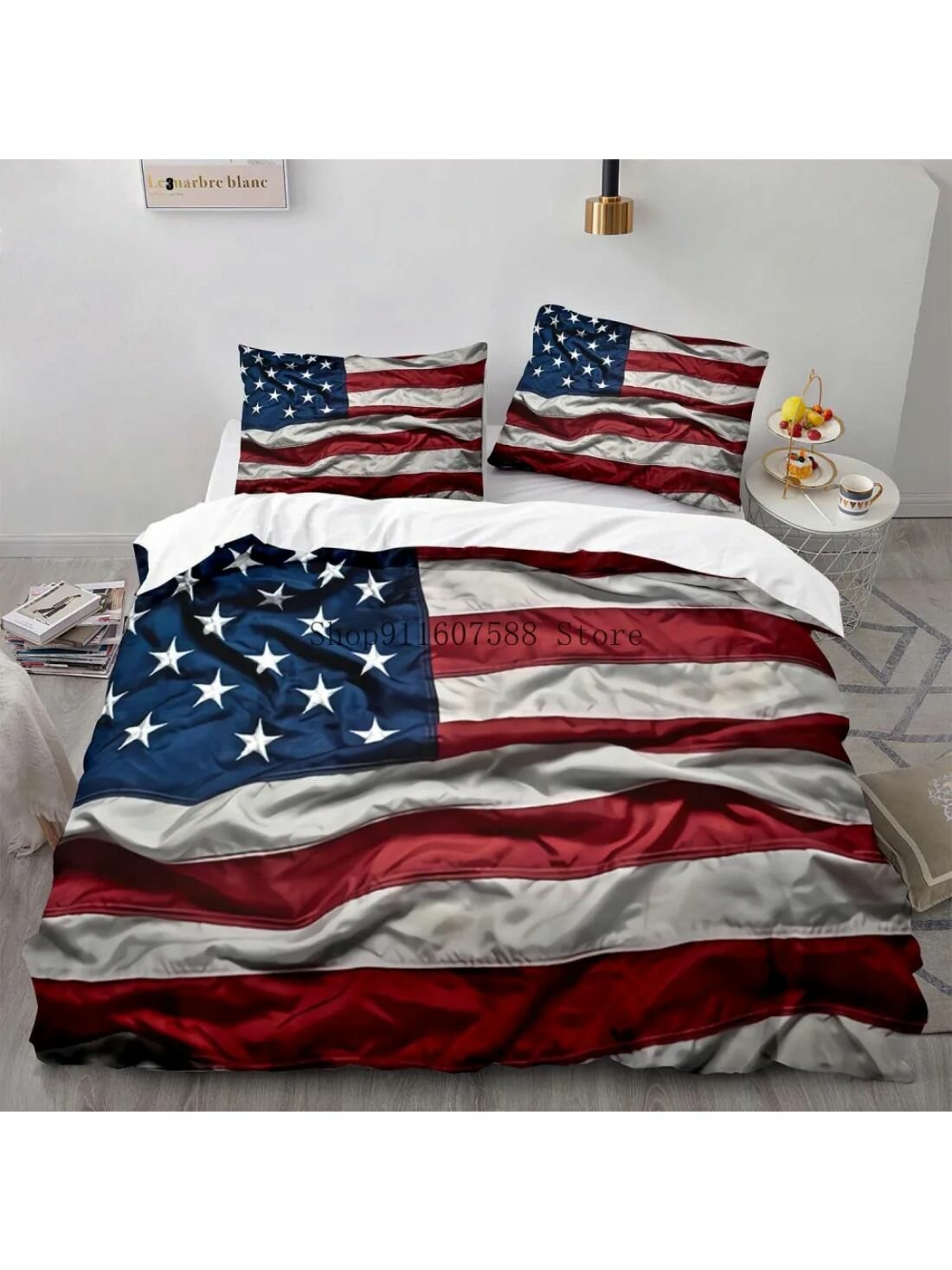 Постельное белье с американским флагом