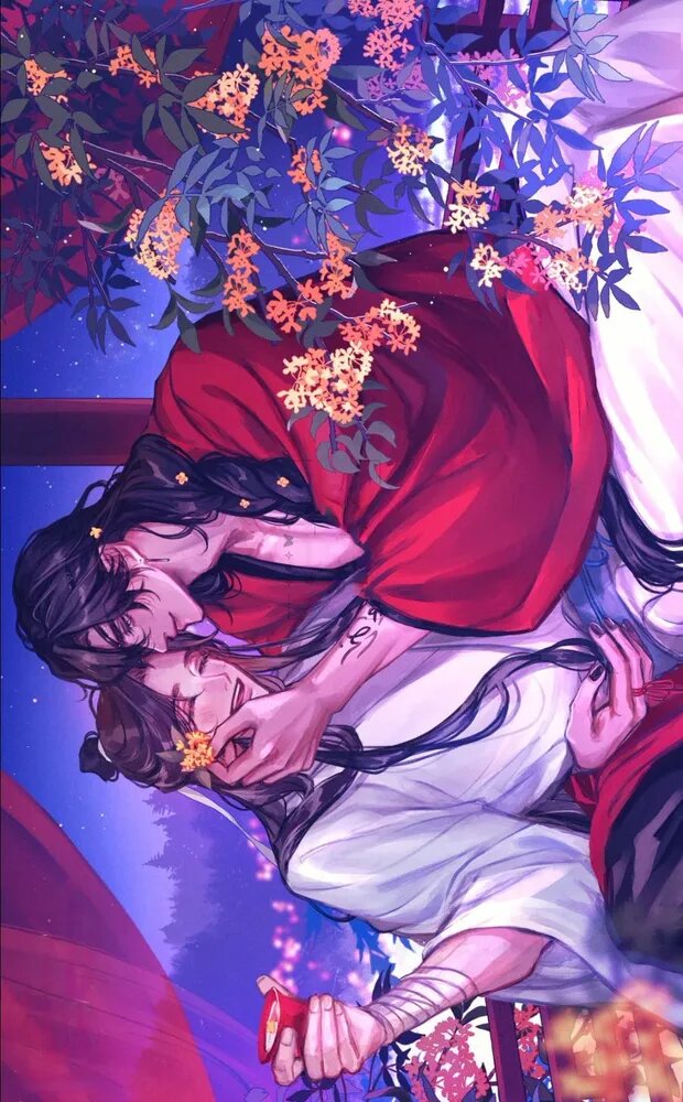 Алмазная Мозаика "Благословение Небожителей Аниме" 40X50 См Алмазная Вышивка / Картина Стразами Подарков / Украшения