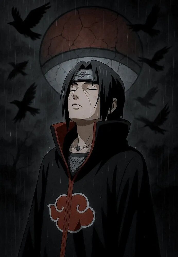 Алмазная Картина "Учиха Итачи" 40х50 См Алмазная Вышивка / Картина Стразами Подарков