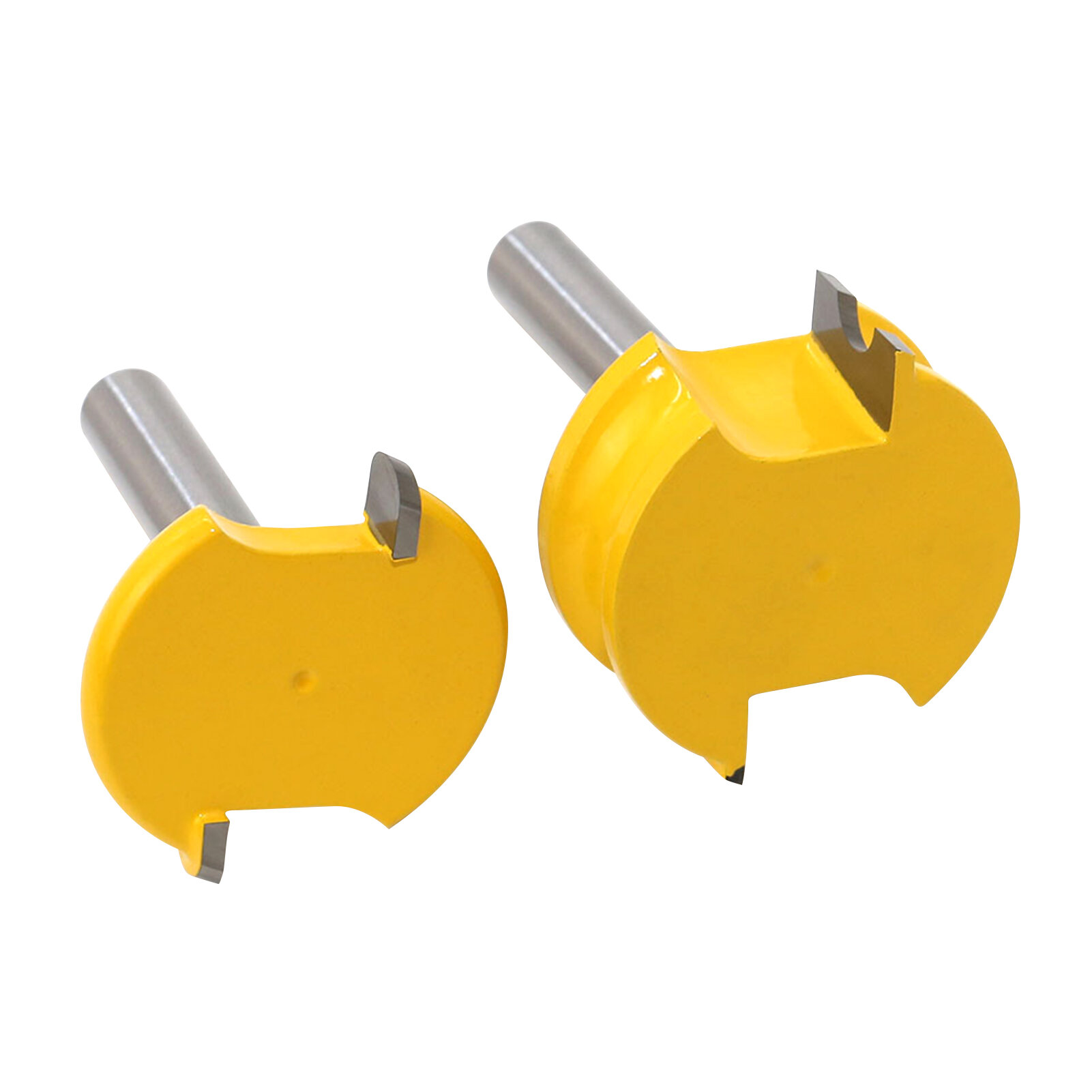 2 фрезы Т-образного типа для дуговой обработки древесины с хвостовиком 1/4 дюйма, электрический инструмент для обрезки кромок и гравировки древесины.
