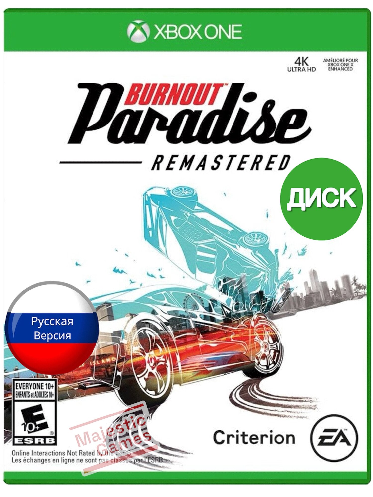 Игра Burnout Paradise Remastered (Диск, Xbox One, Series X, Русские субтитры)