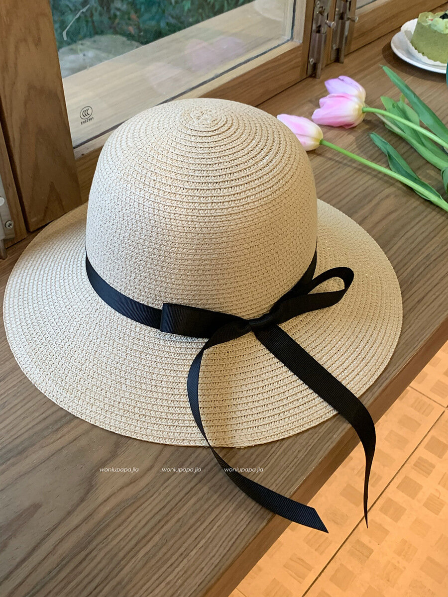 Соломенная шляпа, женская летняя солнцезащитная шляпа от солнца, женская новая летняя солнцезащитная шляпа с большими полями, солнцезащитная шляпа с защитой от ультрафиолета, модная