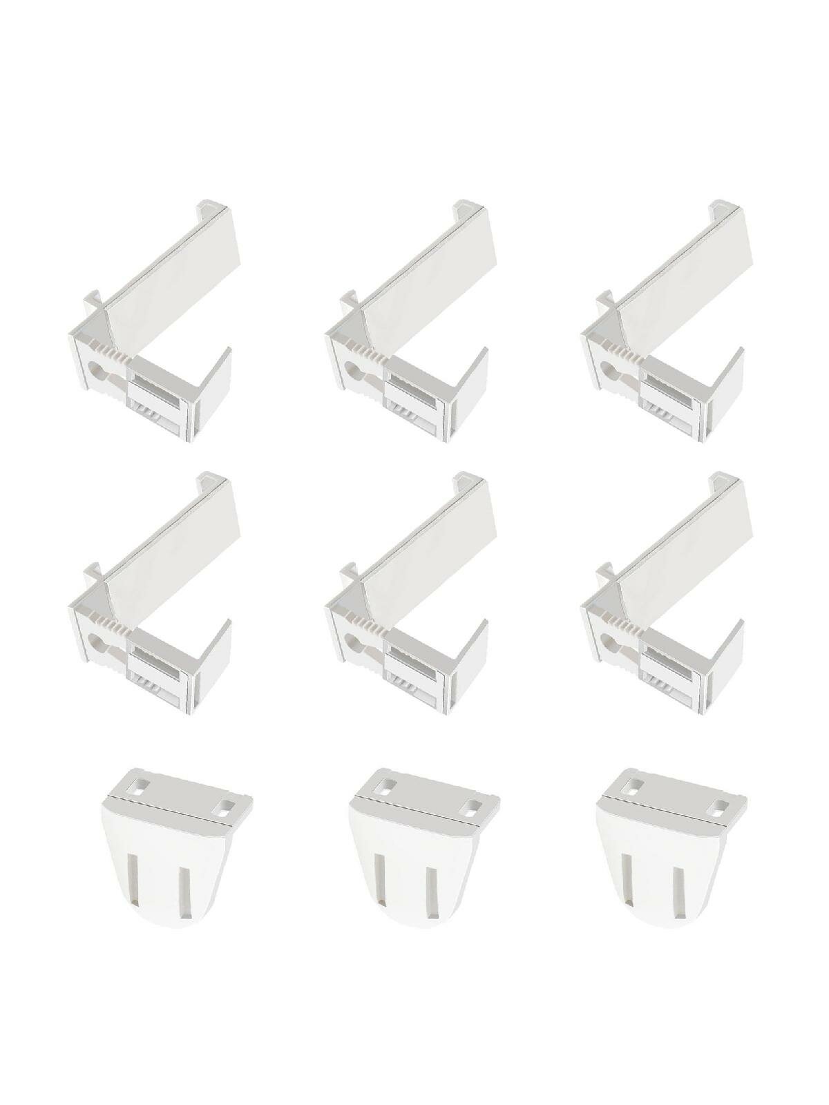 Полный комплект креплений для жалюзи Треугольные опорные зажимы Простота установки