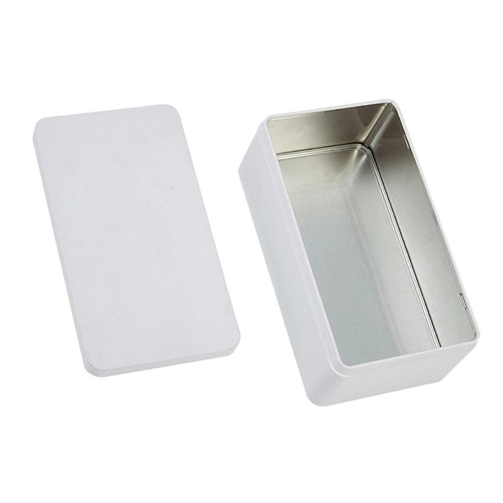 Металлическая замковая копилка с ручкой и крышкой, Белый