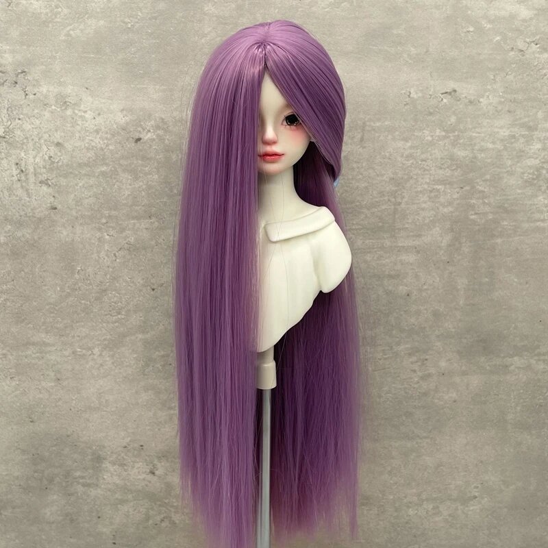 Парик для куклы BJD, фиолетовый, 18-19.5 см