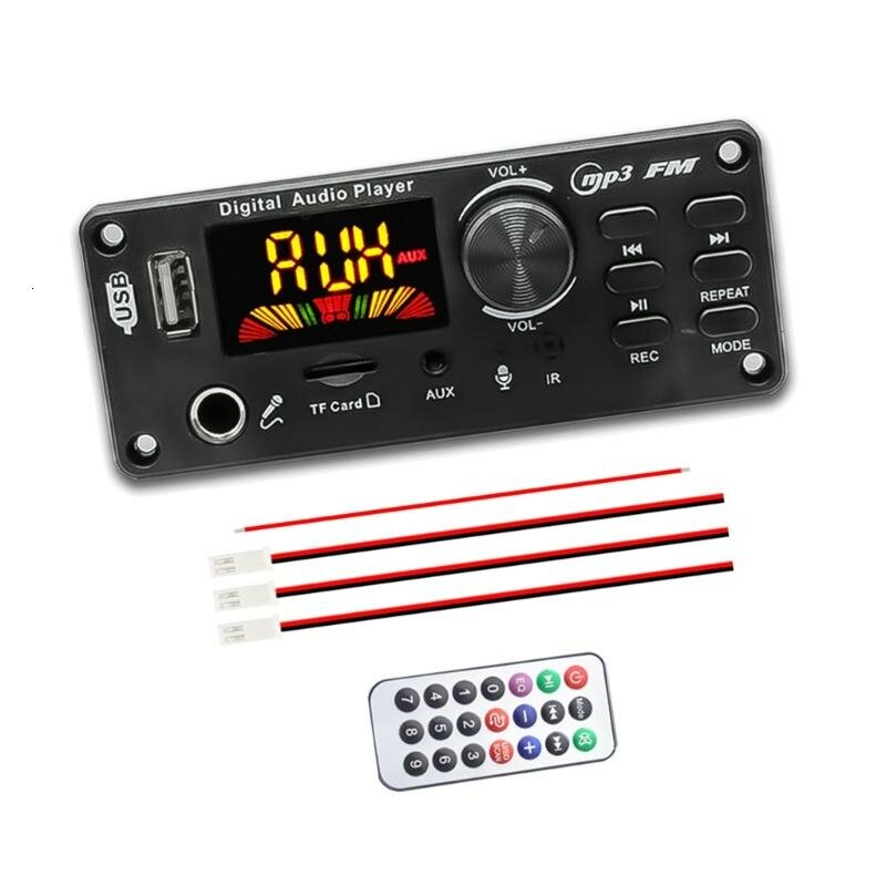 Микрофон 6,5 мм 12V с усилителем мощности 2*50 Вт Bluetooth плата для декодирования MP3-A