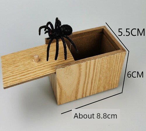 Коробка-сюрприз с реалистичными фальшивыми тараканами и игрушками в виде мелких животных Немаркированный деревянный