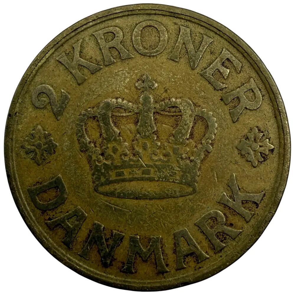 Дания 2 кроны 1925 г. (Лот №2)