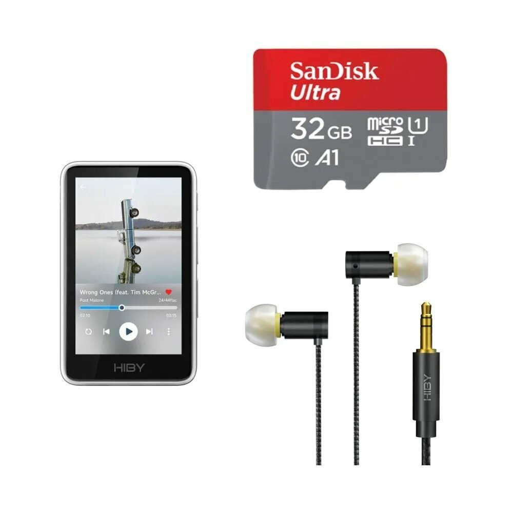 HiBy Music MP3-плеер без диска, белый