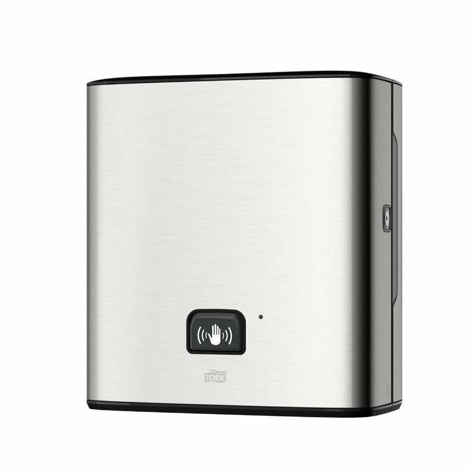 Диспенсер для полотенец сенсорный TORK (Система H1) Matic, в рулонах, (батарея R20) металлический, 460001, 602932