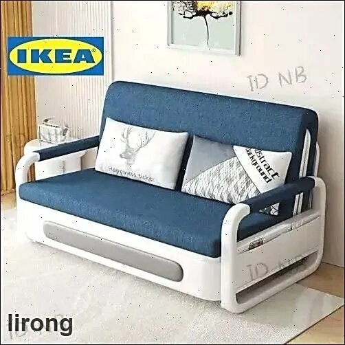 IKEA Диван раскладной, механизм Юниор, 88х90х90 см, синий