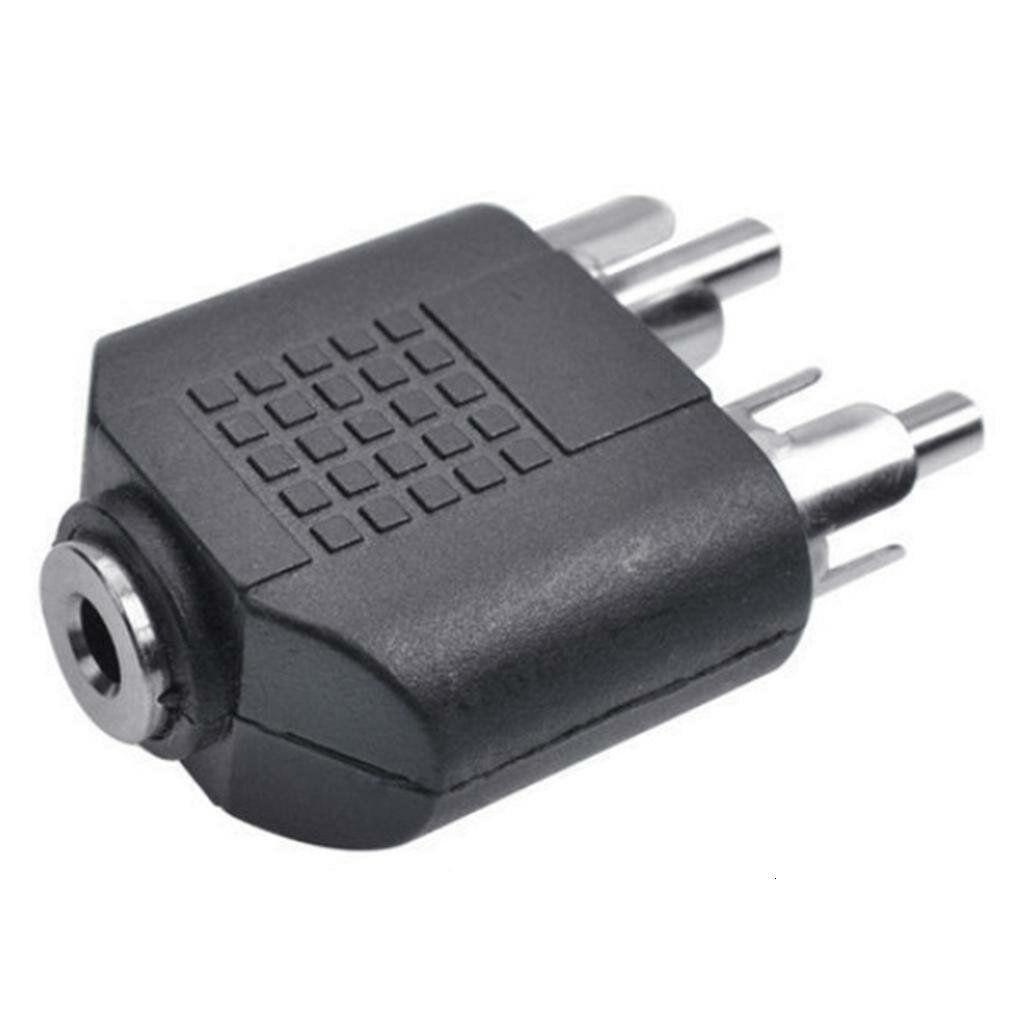 Аудиоадаптер 3,5 мм мама–2 RCA, 4