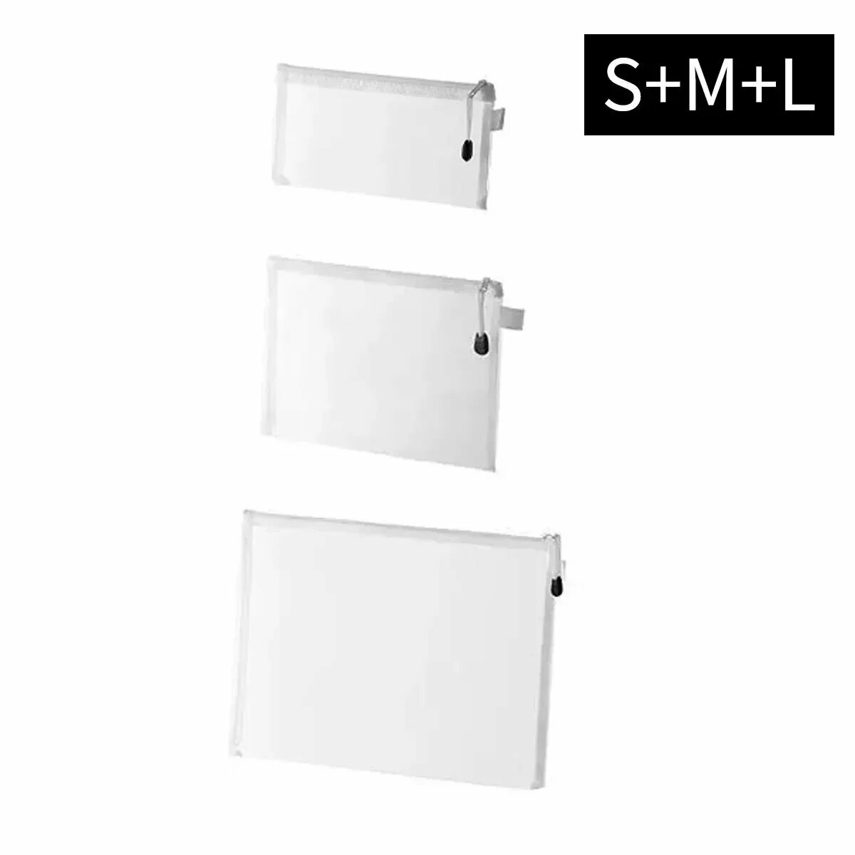 Набор сумок сетчатых S+M+L, 3шт, белый