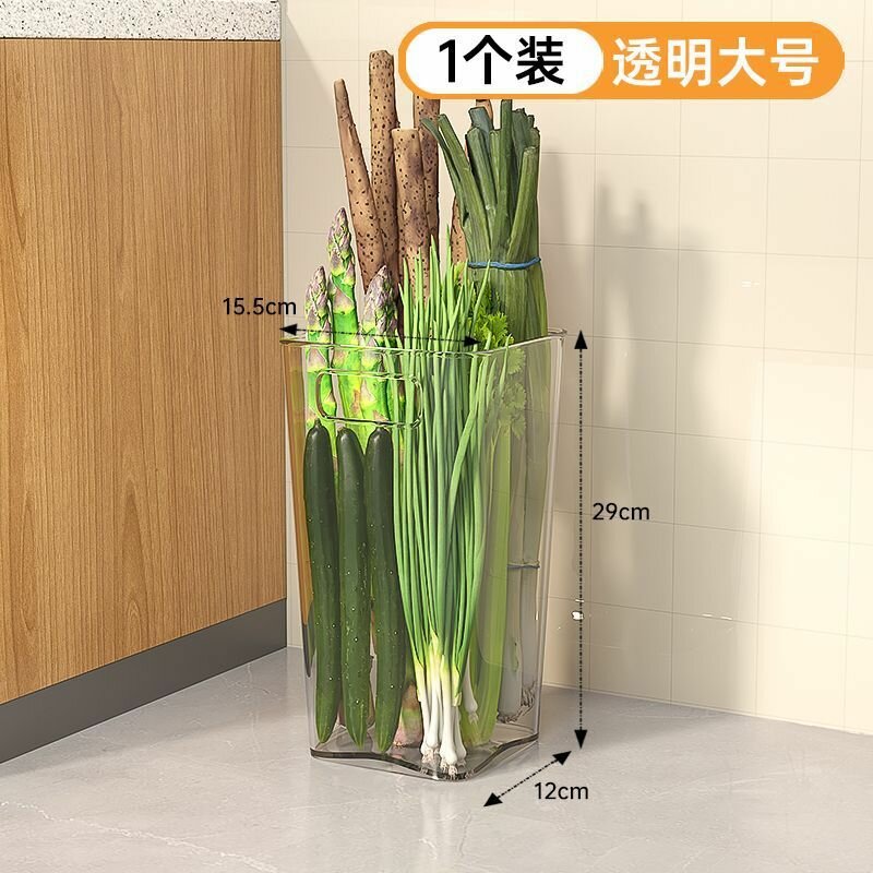 Контейнер для хранения лука, имбиря и чеснока, прозрачный, большой емкости, органайзер, трубка для хранения, артефакт для кухни