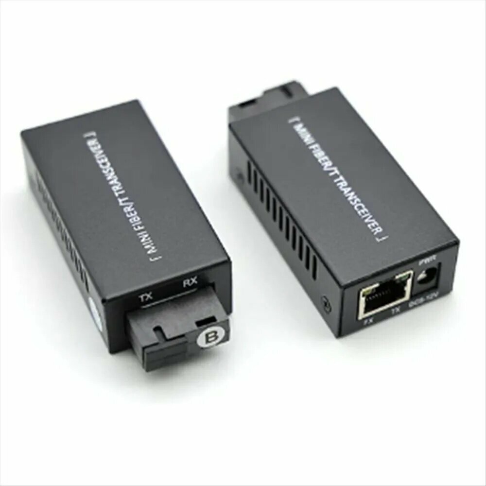 1 пара гигабитных 100/1000M A/B SC Ethernet медиаконвертеров с оптоволоконным коммутатором