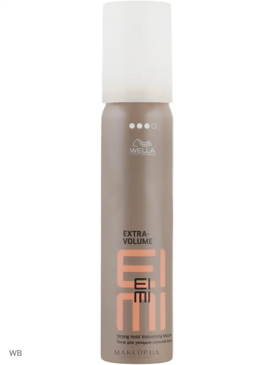 Пена для волос Wella "Eimi Extra Volume", сильная фиксация, для всех типов волос, 75 мл
