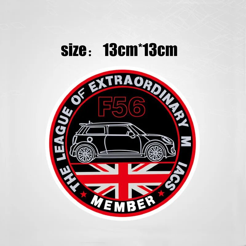 Декоративные наклейки для украшения багажника автомобиля, подходят для Mini Cooper R55, R56, NO.4