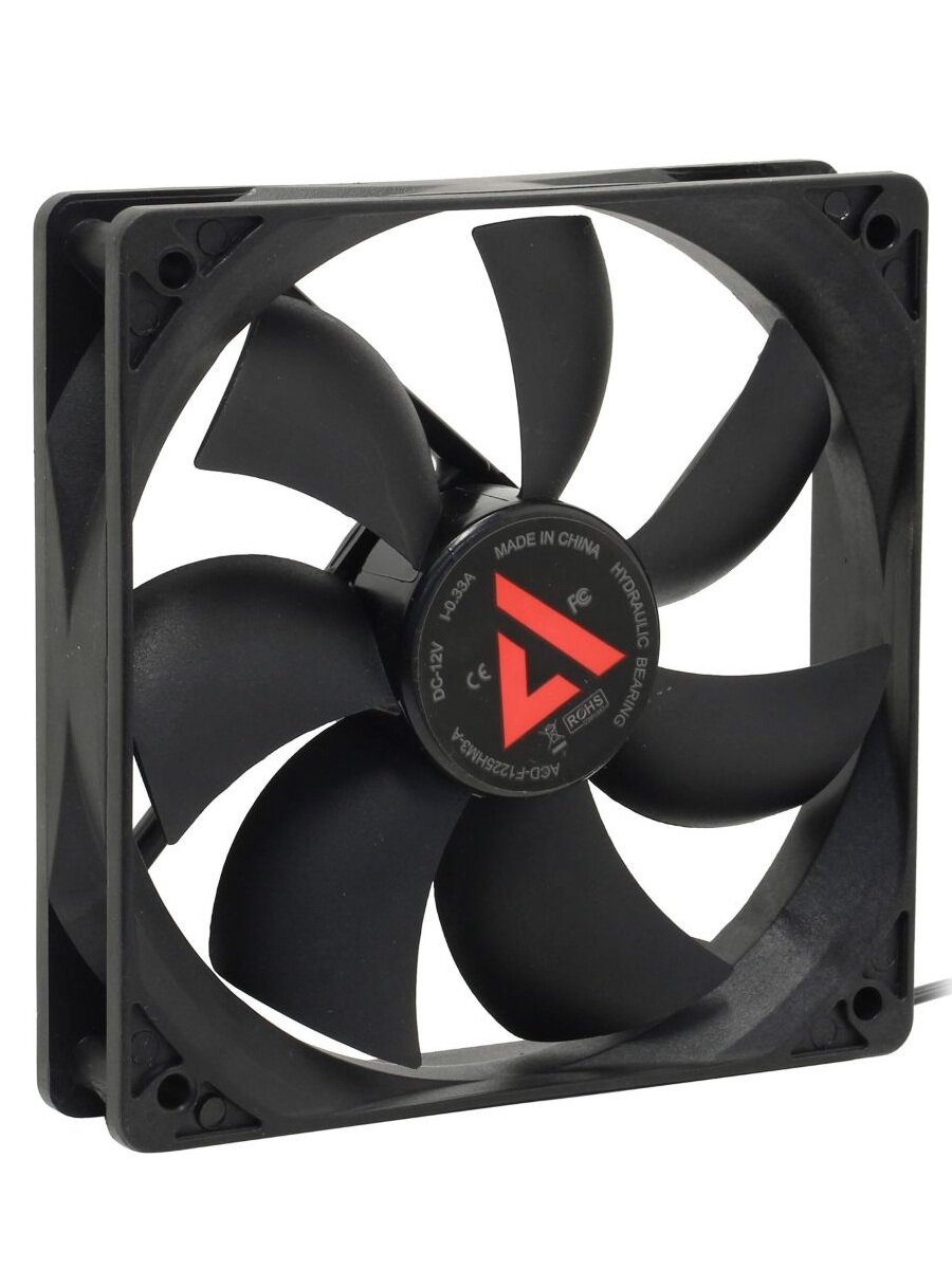 Вентилятор ALSEYE AC-D-F1225HM3-A , для корпуса, гидродинамический подшипник, 120 мм