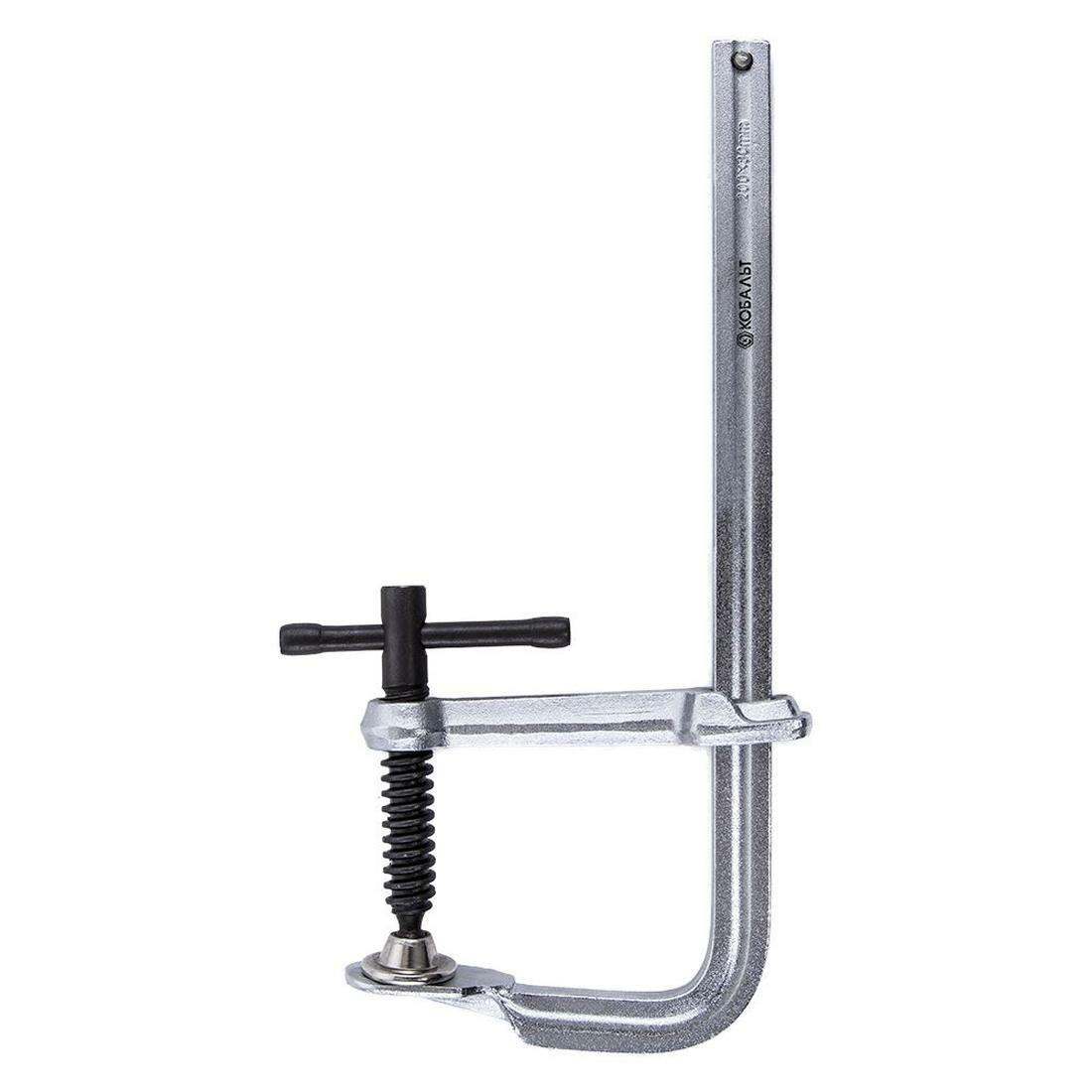 Струбцина "кобальт" 244-643, F-образная, быстрозажимная, 80x200 мм