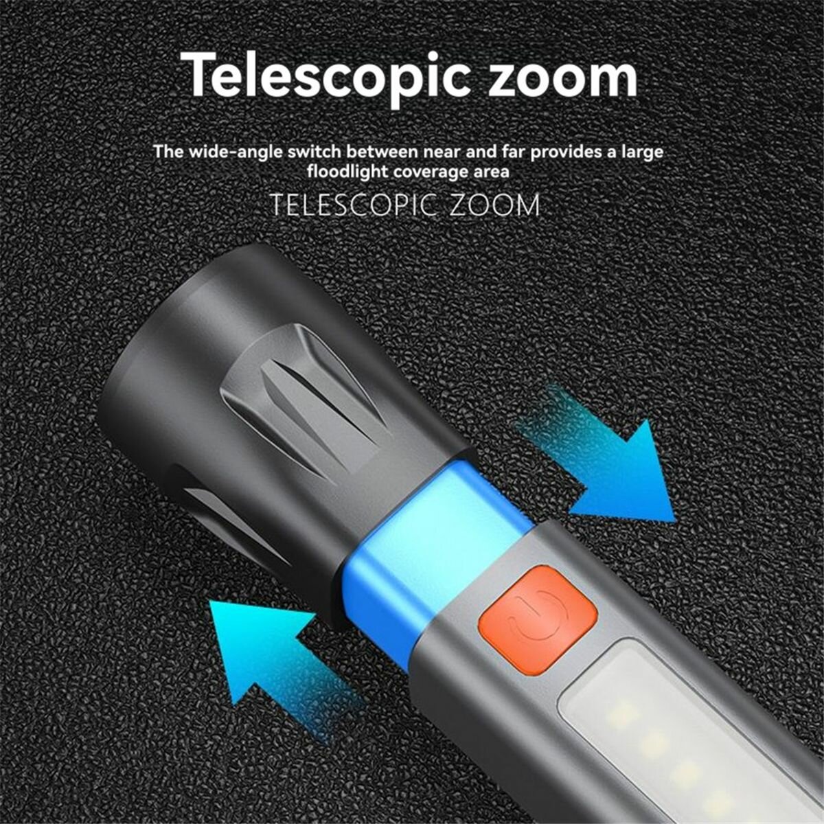 Фонарик С Зарядкой От USB, Сверхъяркий Светодиодный Фонарик