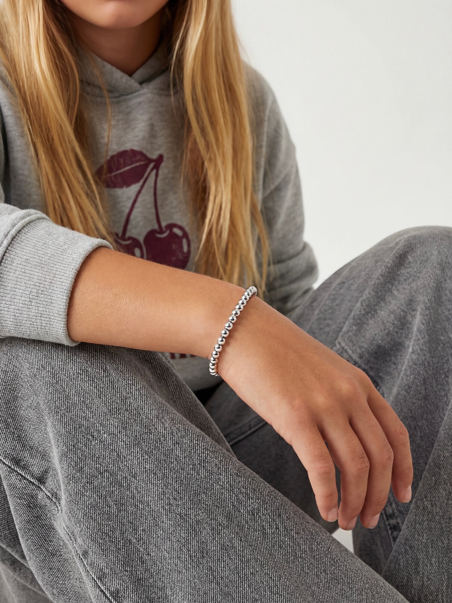 Жесткий браслет, серебро, 925 проба