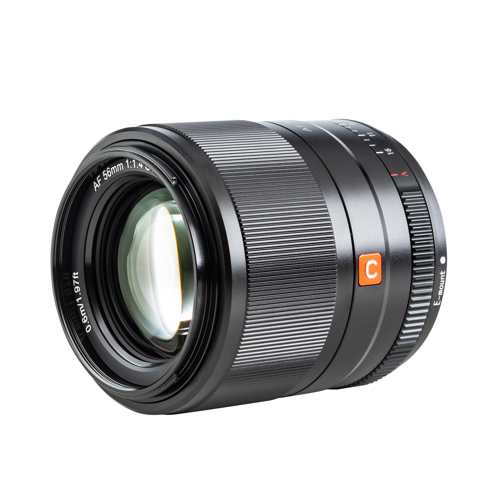 Объектив камерный Viltrox AF56/1.4E 56mm Auto Focus F/1.4-16 APS-C 9 групп 10 лепестков STM Focus Motor с Eye Focusing USB Upgrade для Sony E-mount A6000 A6100 A6300 A6400 A6500 A6600